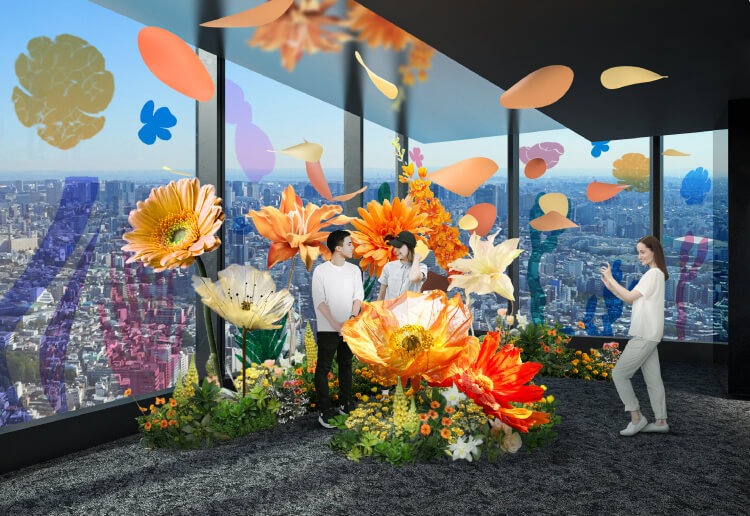 SHIBUYA SKY｜FLOWer View 渋谷上空229mのフラワーウォーク